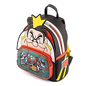 Loungefly Disney Villains Scene Series Queen of Hearts Womens Double Strap Shoulder Bag Purse