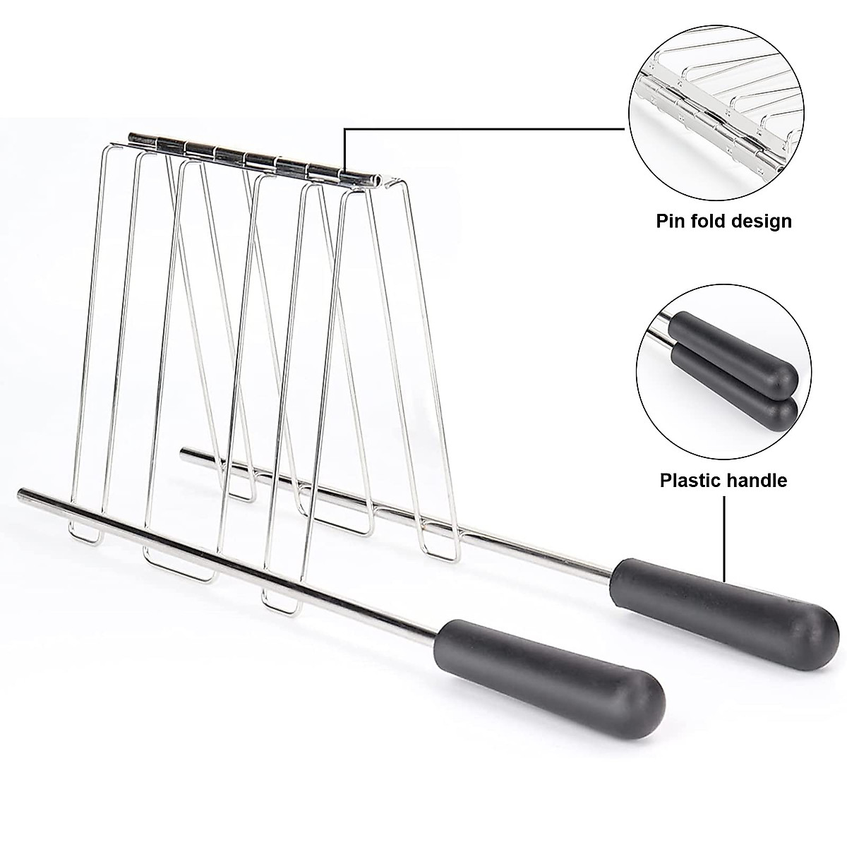 Sandwich Cage for Toaster, Toaster Tong Sandwich Rack, Classic Toaster Sandwich Clip, Stainless Steel Toaster Cage Accessory