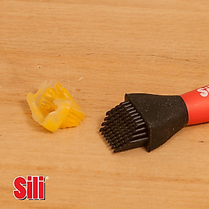 Sili Non-Stick 1" Wood Glue Brush | Silicone Glue Brush Wood Glue Applicator | Easy Clean Glue Brushes for Woodworking, Arts, Hobby | Silicone Glue Spreader Wood Glue Brushes for Crafts