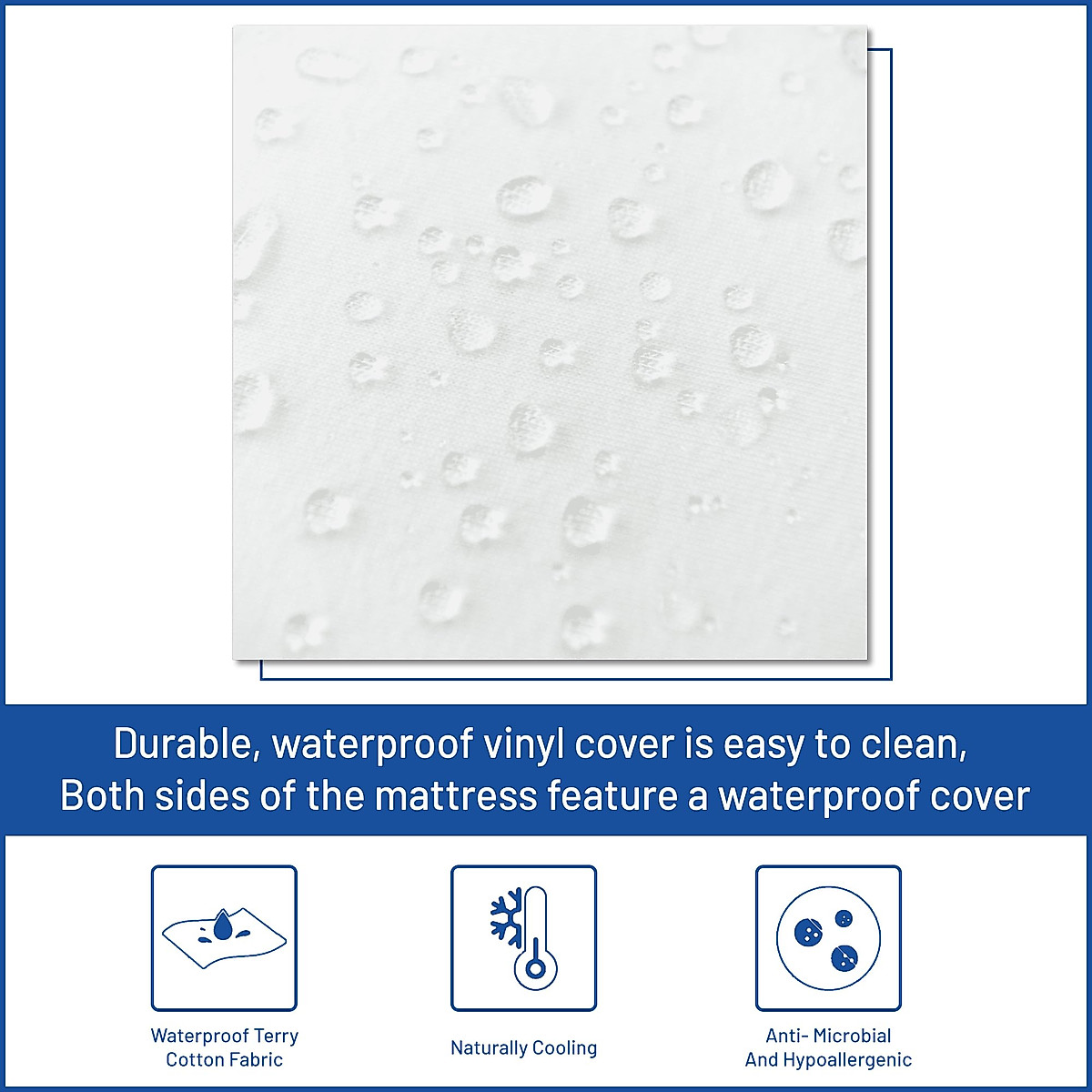 Mattress Solution, 3-Inch Waterproof Mini Crib Mattress, Breathable & Removable Cover, CertiPUR-US Certified, 24 x 38 x 3, White