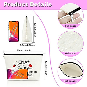 CNA Gift Certified Nursing Assistant Gifts Makeup Cosmetic Bag Gifts for CNA CNA Week Gifts Medical Graduation Appreciation Gift for Women Thank You Gift Retirement Birthday Gift Travel Makeup Pouch