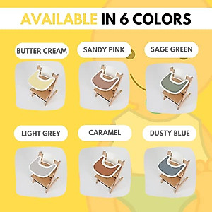 Gembebe Silicone Tray Placemat Compatible with Stokke Tripp Trapp High Chair Tray | Silicone Resistant High Chair Placemat | Lightweight | Dishwasher Safe| Easy to Clean (Light Grey)