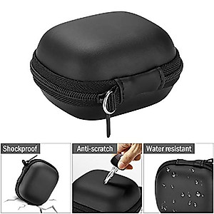 ProCase Compatible for AirPods Pro 2 2022 / AirPods 3 2021 / AirPods Pro 1 / Jabra Elite 75t / Beats Studio Buds, Hard Travel Carrying Case Storage Pouch Bag for Earbuds Earphones Headphones -Black