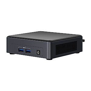 Intel NUC 11 Pro Kit BNUC11TNKI50001 Home & Business Mini Desktop i5-1135G7 4-Core, 16GB RAM, 256GB PCIe SSD, Iris Xe, WiFi, Bluetooth, HDMI, USB 3.2, Black, Win 10 Pro with Hub