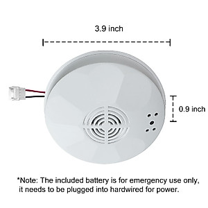 Hardwired Smoke Detector Hidden Camera | 4K Ultra HD Clarity | Wi-Fi & Live Viewing | Night Vision | Motion Detection | Hidden Camera for Home Security | Baby Pet Nanny Camera | No Audio