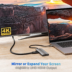 USB C 3.2 Docking Station,10Gbps USB-C Gen 2, 8in1 USB C Hub 4K 60Hz HDMI Adapter with 1000M Ethernet, 10Gbps USB 3.2 Gen 2,100W PD for MacBook Pro/Air M1 2022 iPad Pro,iPad Mini 6,Chromebook