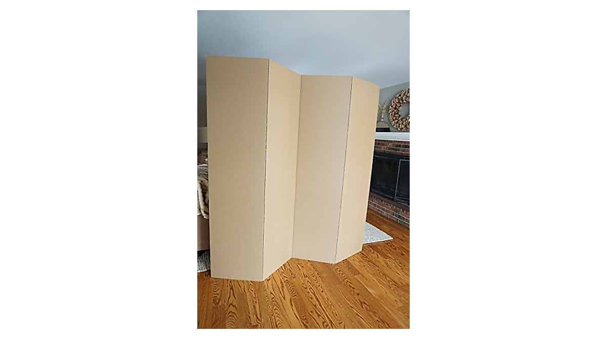 Privacy Room Divider 2-Pack - Kraft Cardboard Solution