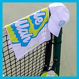 Swinton Pickleball Sports Towel in White - Pickleball Gift and Accessory