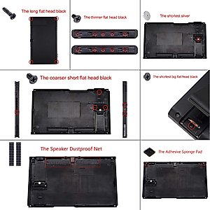 eXtremeRate Clear Atomic Purple Console Back Plate DIY Replacement Housing Shell Case for Nintendo Switch Console with Kickstand – JoyCon Shell NOT Included