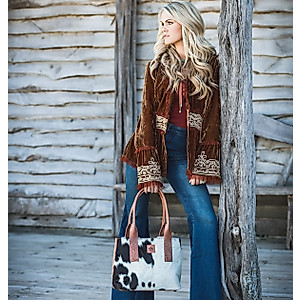 STS Ranchwear Women's Casual Everyday Multifunctional Yipee Kiyay Collection Tote Shoulder Bag, Multi