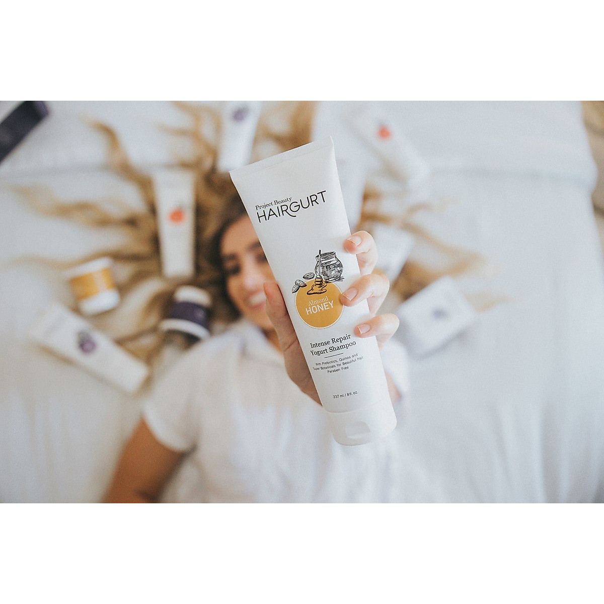 Hairgurt Natural Intense Repair Yogurt Shampoo For Women With Frizzy, Dry, Damaged Hair. For The Appearance Of Noticeably Thicker, Fuller Hair. Even On Color Treated Hair. Sulfate-Free (237 ml / 8 oz)