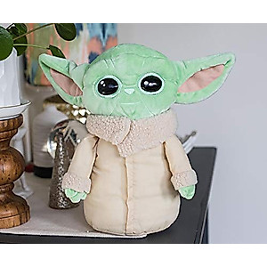Loungefly Star Wars: The Mandalorian The Child 12-Inch Plush Toy with Pocket Zipper | Baby Yoda Plush Clip-On Doll | Super Soft Star Wars Stuffed Animals Plushie