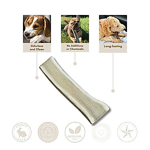WhiteTail Naturals - Split Antlers for Large Dogs - (2 Pack- Large) - Naturally Shed, Long Lasting Dog Antler Horn - Tough Chew Bones for Aggressive Chewers