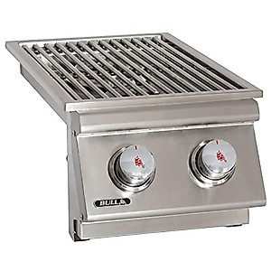 Bull Outdoor Products 30008 Liquid Propane Slid-In Double Side Burner, Front and Back Design