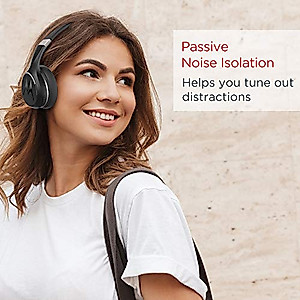 Motorola Escape 220 Over-The-Ear Bluetooth Wireless Headphones - HD Sound, Built-in Microphone, 23-Hour Play Time, Noise Isolation - Foldable & Compact - Black