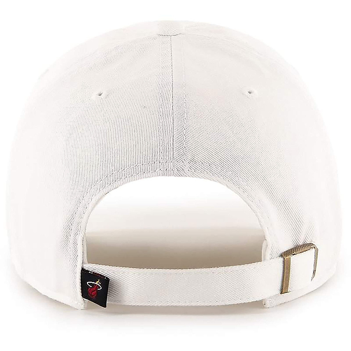 '47 Miami Heat Clean Up Adjustable Strapback White Hat