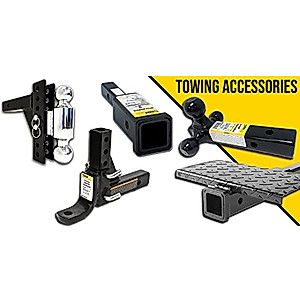 MaxxHaul 70033 2" to 1-1/4" Hitch Adaptor,Black