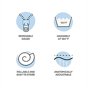 Dailydream viscoelastic Mattress Topper with Memory Foam, Edition Clean Ocean (Queen, Model M - 176 up to 220 lbs)