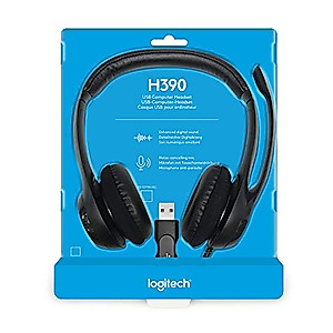 Logitech ClearChat Comfort/USB Headset H390 (Black)