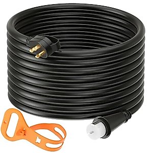 Best brose 50Ft 50 Amp Generator Extension Cord Generator Cord 125V 250V UL Listed Generator Power Cord N14-50P & SS2-50R Twist Lock Connectors (50Ft 50 Amp) (50FT)