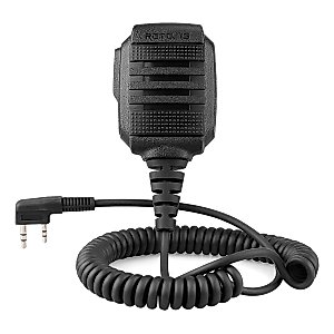 Retevis Walkie Talkie Speaker Mic,IP54 Waterproof 2 Pin Shoulder Speaker Mic Compatible with RT22 RT68 RT27 H777 RB26 RB29 Baofeng UV-5R BF-F8HP UV-5G Plus 5RM Pxton Arcshell Two Way Radio(1 Pack)