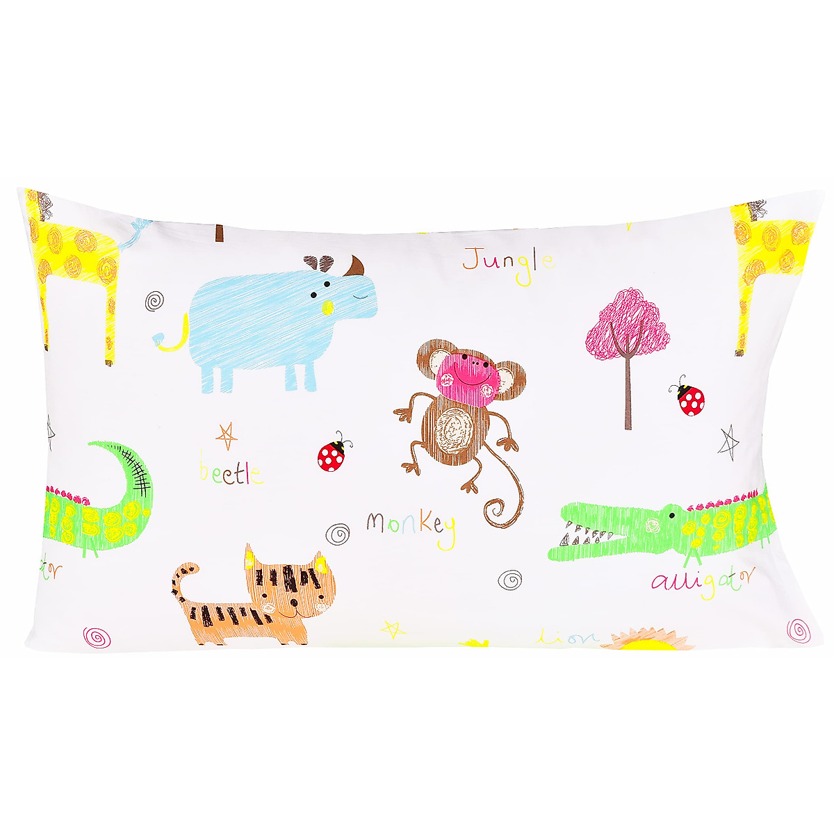 J-pinno Planet Spaceship Rocket Alien Cartoon Cozy Twin 100% Cotton 3 Pieces Sheet Set Bedroom Decoration Gift for Kids Boys Children Flat Sheet + Fitted Sheet + Pillowcase Bedding Set