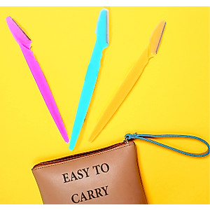 Stacy Talan Eyebrow Razor 18 Pcs Facial Shaver Multipurpose Exfoliating Darmaplane Tool with Precision Cover for Women 6 Packs