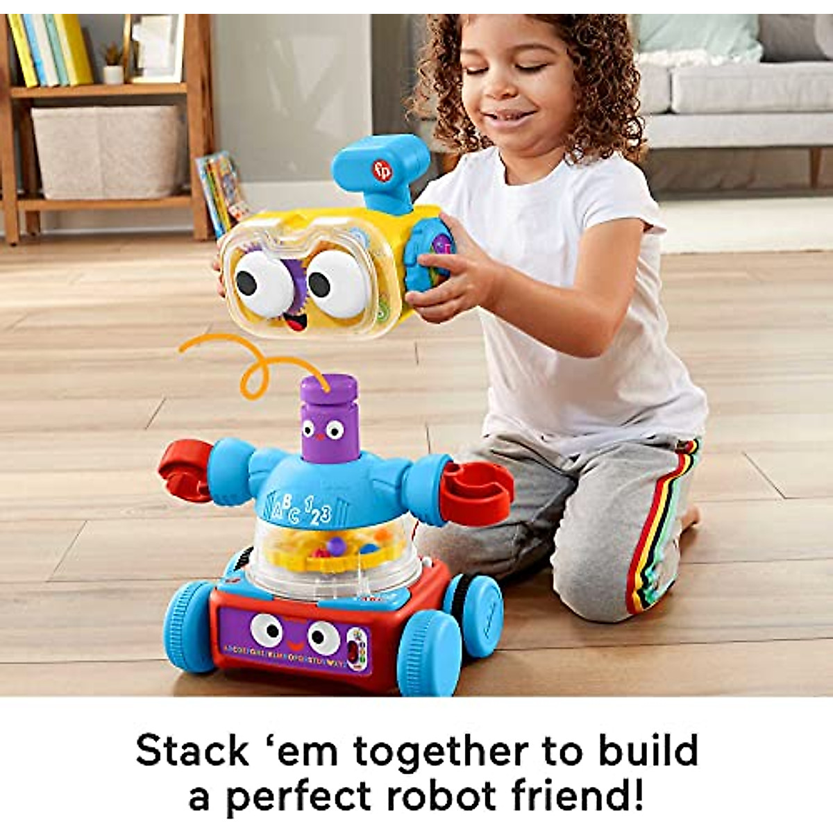 Fisher-Price Baby Toddler & Preschool Toy 4-In-1 Learning Bot With Music Lights & Smart Stages Content For Ages 6+ Months