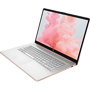 2022 HP Pavilion Laptop, 17" HD+ (1600 x 900) LED Display, AMD Athlon Silver Processor, Radeon Graphics, 16GB RAM, 1TB PCIe SSD, Fingerprint Reader, Wi-Fi 6, BT 5.0, Windows 10, Rose Gold (Renewed)