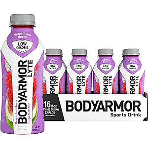 BODYARMOR LYTE Sports Drink Low-Calorie Sports Beverage, Dragonfruit Berry, Coconut Water Hydration, Natural Flavors With Vitamins, Potassium-Packed Electrolytes, Perfect For Athletes, 16 Fl Oz (Pack of 12)