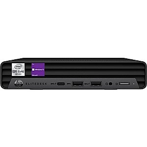 HP EliteDesk 800 G6 Mini Business Desktop, Intel Core i5-10500T vPro Processor, 32GB RAM, 1TB PCIe SSD, DisplayPort, RJ45, Wi-Fi 6, Windows 11 Pro