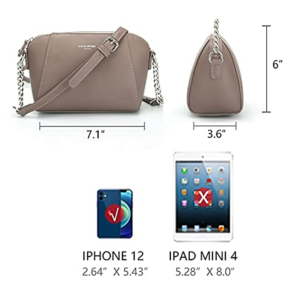 DAVIDJONES Faux Leather Hobo Purse and Wallet set for women Small Chain Crossbody Bags for Girls