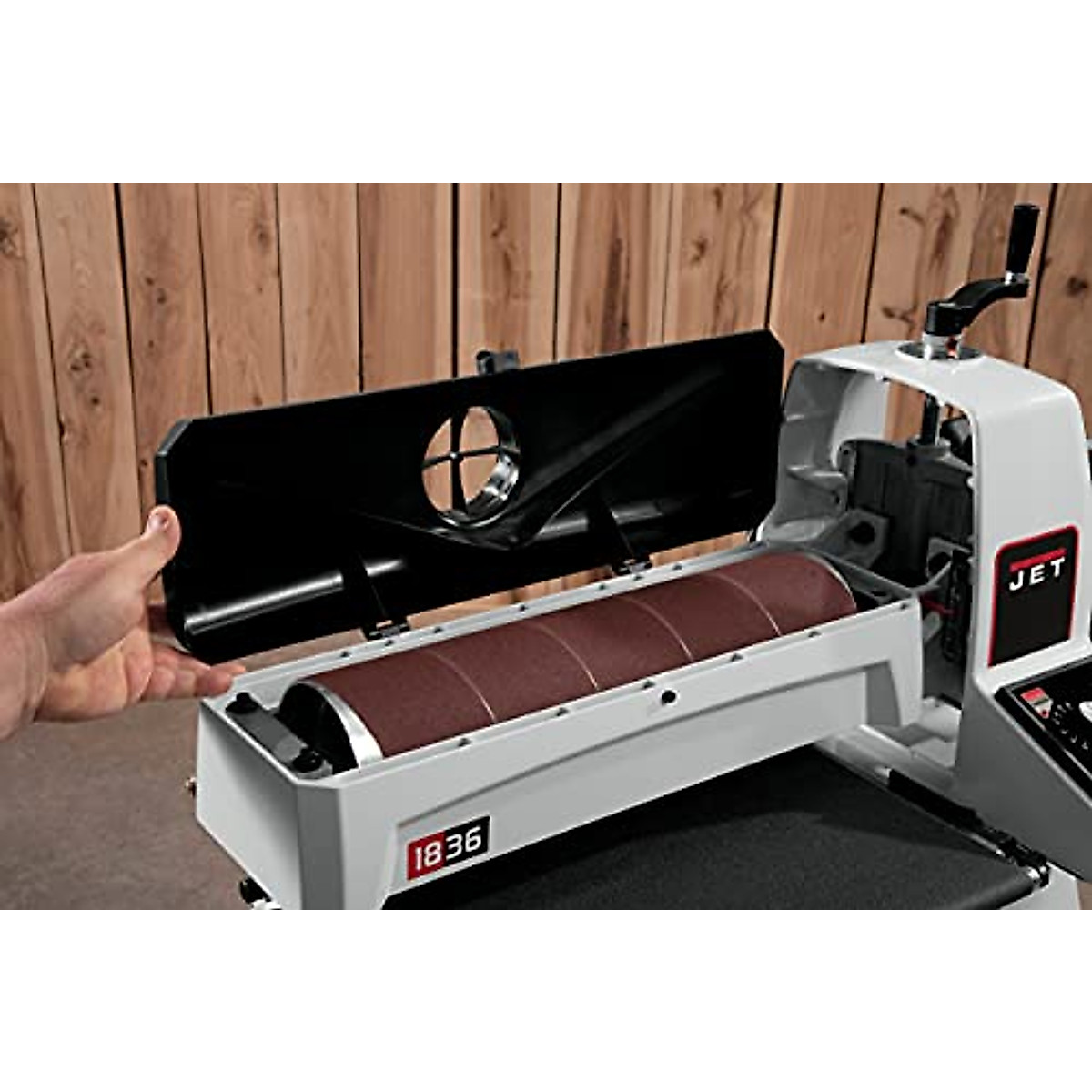 JET JWDS-1836, 18" x 36" Drum Sander with Stand, 1Ph 115V (723530K)