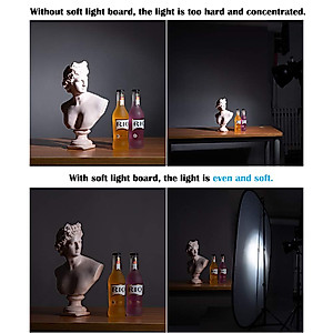 Photography Light Diffuser Panel 59x39.3 Inches/ 150x100cm Collapsible Sun Reflector Diffusion for Photo Studio Outdoor Lighting Portrait Newborn Pictures