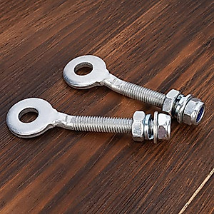 10MM M8 Chain Axle Adjuster, Compatible with 50cc 70cc 90cc 110cc 125cc 250cc Buyang TaoTao Kazuma Chinese Coolster Peace ATV 4 wheeler Quad Dirt Bike Parts