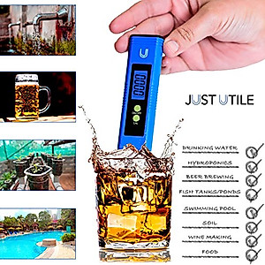 Digital pH Meter - Water Quality Tester, 0.01 High Accuracy and ATC, x6 Calibration Packs - pre calibrated pH Meter for Water, Pool, Soil, Hydroponics, Aquarium, Beer Brewing, Wine, Food, Urine, lab