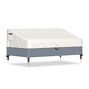 SUPCVR Patio Loveseat Cover, 100% Waterproof Heavy Duty Outdoor Sofa Bench Cover, Patio Lawn Furniture Covers with Air Vent and Handles, 88 W x 40 D x 33 H Inches (88" W X 40" D X 33" H)