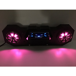 SD 4BBT2RGB -Polaris RZR Stereo System BT UTV Side by Side (2-6.5" Marine Speakers)