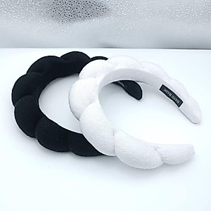 HATAK Makeup Headband, Bubble Headband for Washing Face, Spa Headband for Women, Puffy Headband for Washing Face (C)