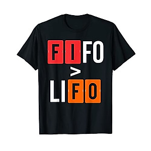 FIFO LIFO Math Accountant Finance CPA Bookkeeper Funny Cute T-Shirt