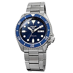 Seiko SRPD51 5 Sports Men's Watch Silver-Tone 42.5mm Stainless Steel