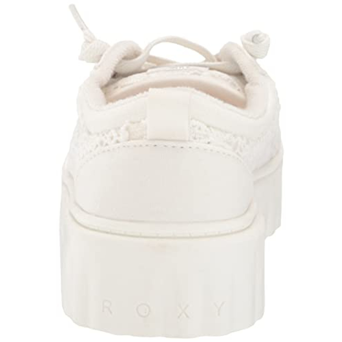 Roxy Women's Sheilahh Slip On Platform Sneaker Shoe, ASH/White, 9