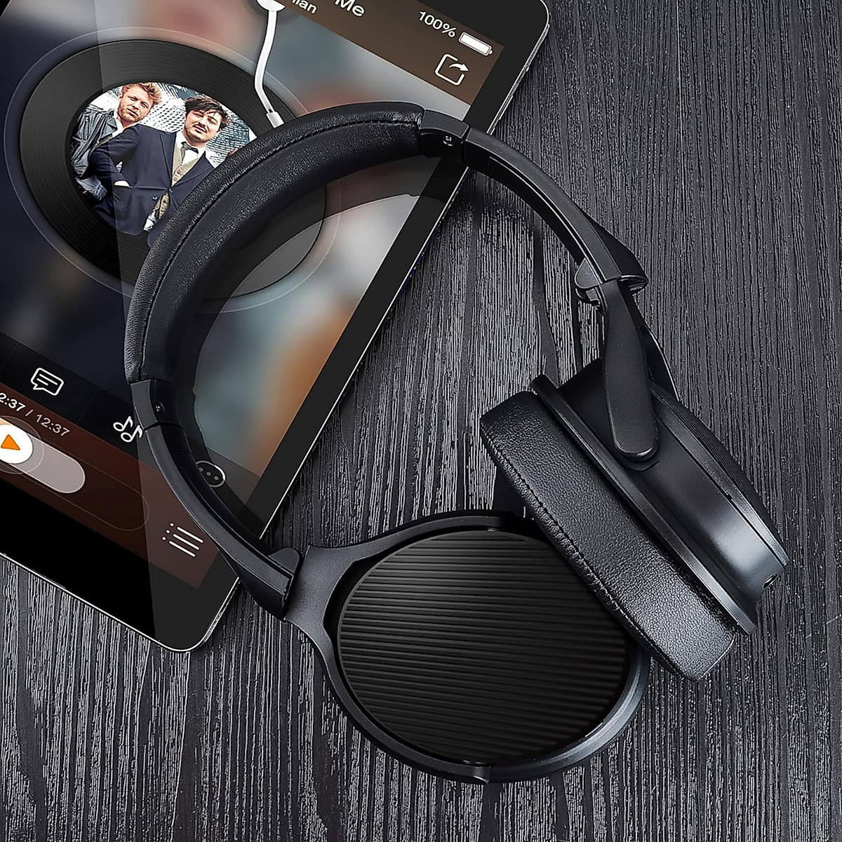 Betron EMR90 Foldable Wireless Bluetooth Headphones Over Ear with Microphone Mic Deep Bass