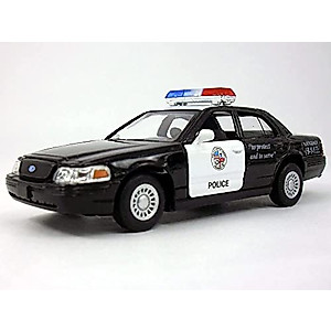 🚓 KiNSMART Ford Crown Victoria 5" 1:42 Scale Police Interceptor Car w/ Pullback Action 👮