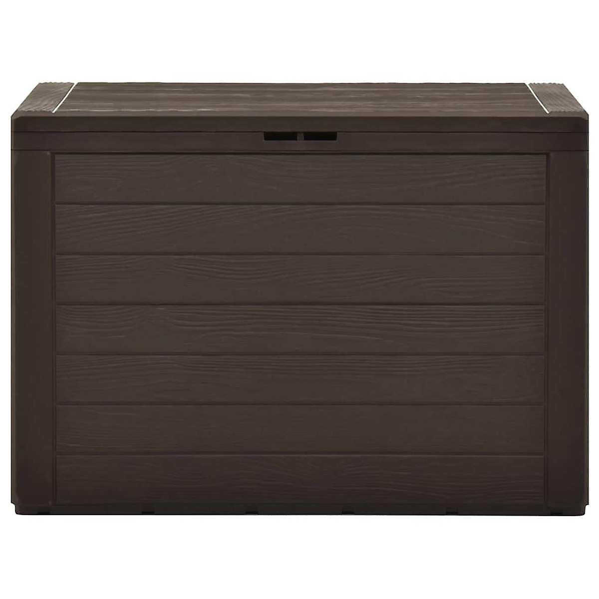 INLIFE 50 Gallon Garden Storage Box Outdoor Cushion Deck Patio Storage Chest Storing Pillow Tool Box Blanket Indoor Interior Container 30.7"x 17.3"x 21.7"(Brown)