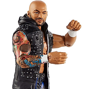 WWE Ricochet Elite Series #80 Deluxe Action Figure with Realistic Facial Detailing, Iconic Ring Gear & Accessories