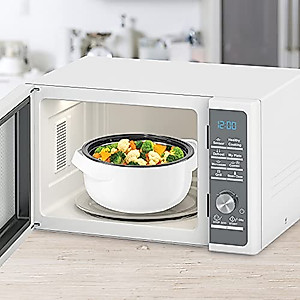 Oggi Plastic Microwavable Insulated Serving Bowl - 2.3 quart, 2.6, White