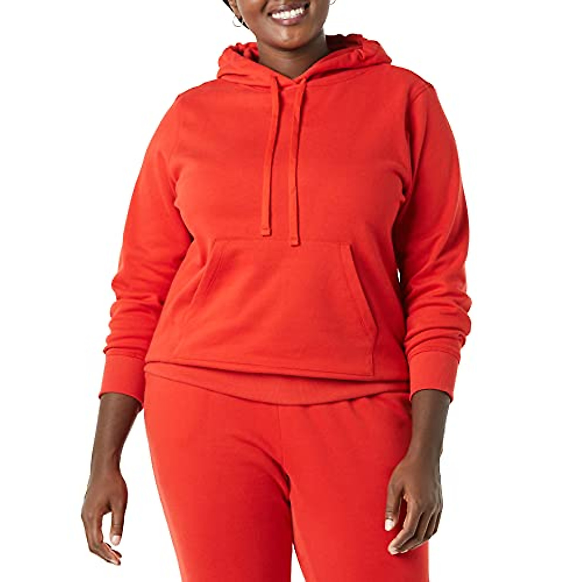 Amazon Essentials Women's Fleece Pullover Hoodie (Available in Plus Size), Red, X-Large