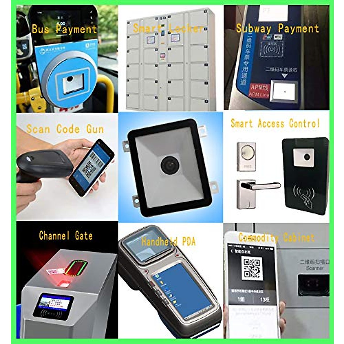 Maikrt Embedded QR Code Scanning Module USB and UART Serial Port Barcode Scanner Identification Module Bar Code Reader for Access Control, Locker Scan Code Payment etc