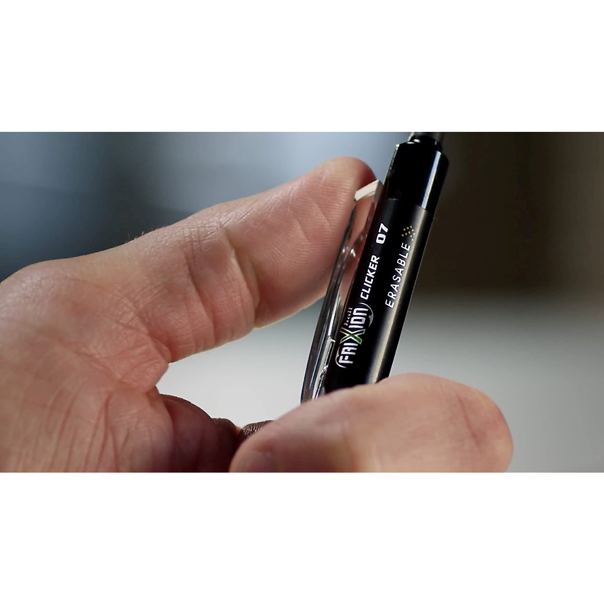 PILOT 6 Pack (3 Black & 3 Blue Ink Pens Included) + 4 Bonus Refills - Frixion Clicker Erasable Retractable Gel Pen - Fine Point 0.7 mm Used for Rocketbook & Notebook